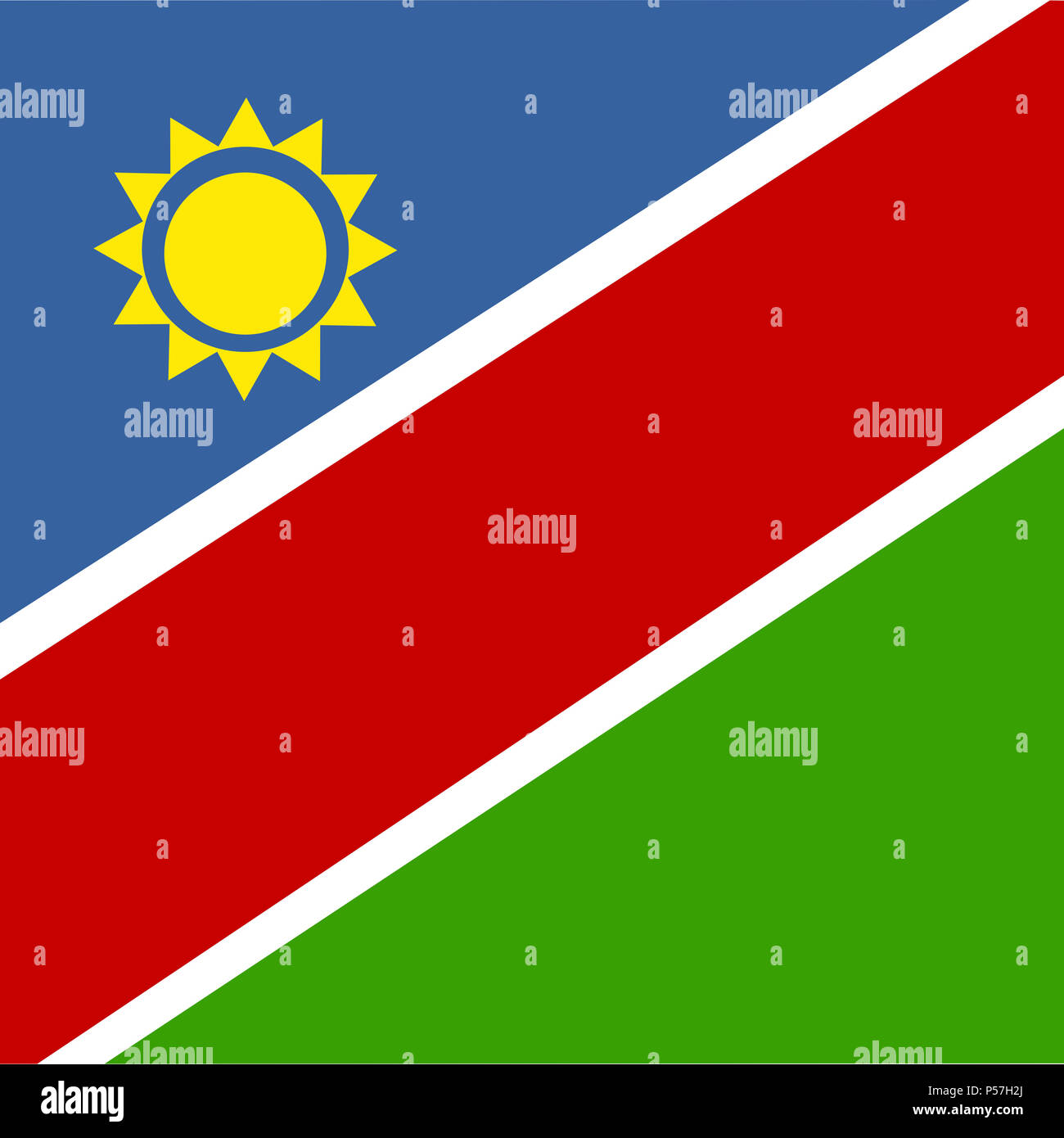 Namibia national flag hi-res stock photography and images - Alamy