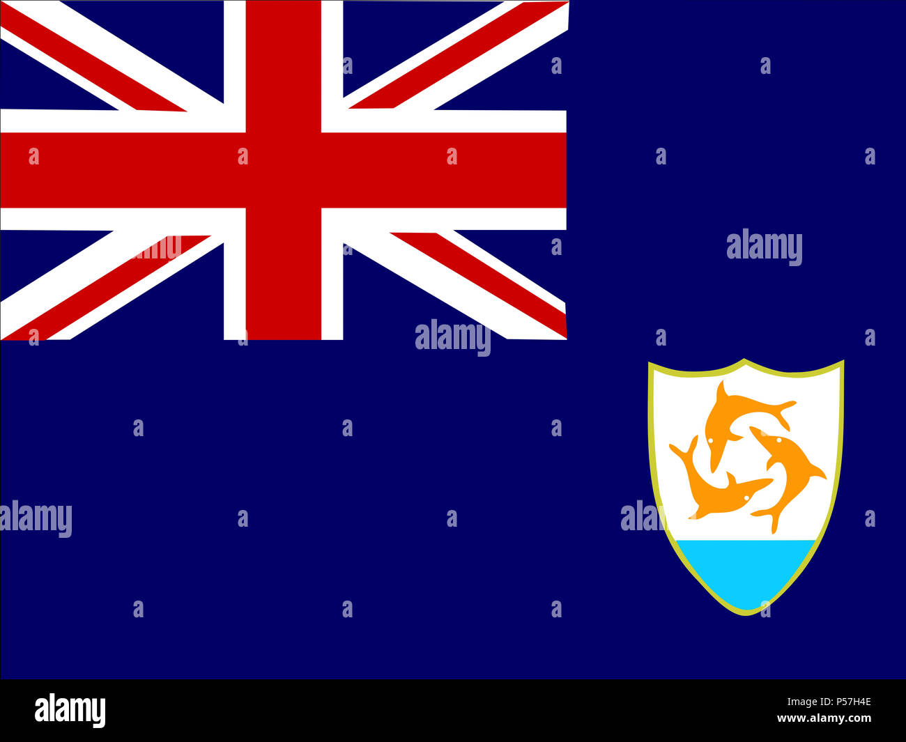 Flag anguilla hi-res stock photography and images - Alamy