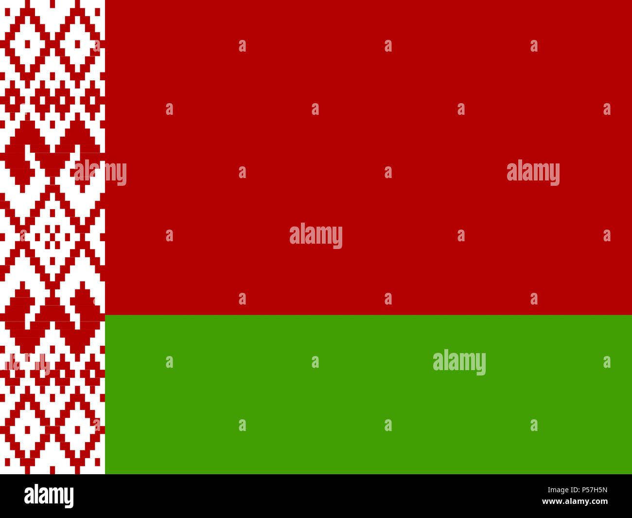 Official national flag of Belarus Stock Photo - Alamy