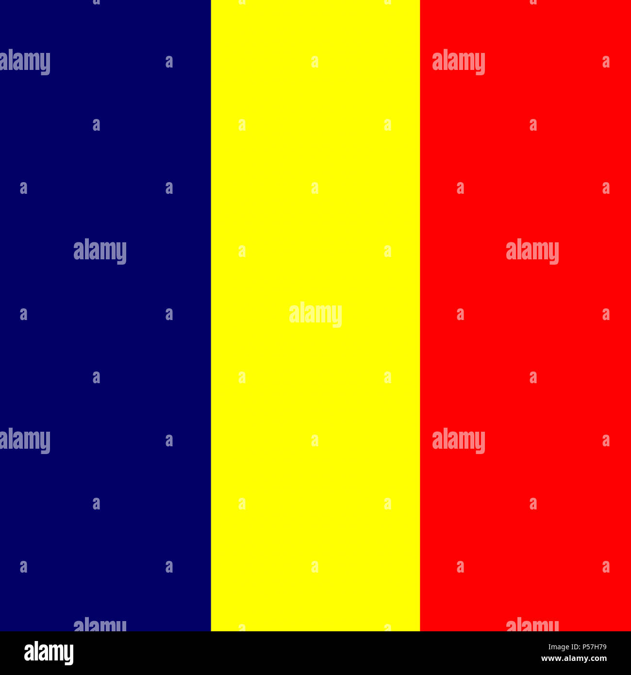 Official national flag of Chad Stock Photo - Alamy