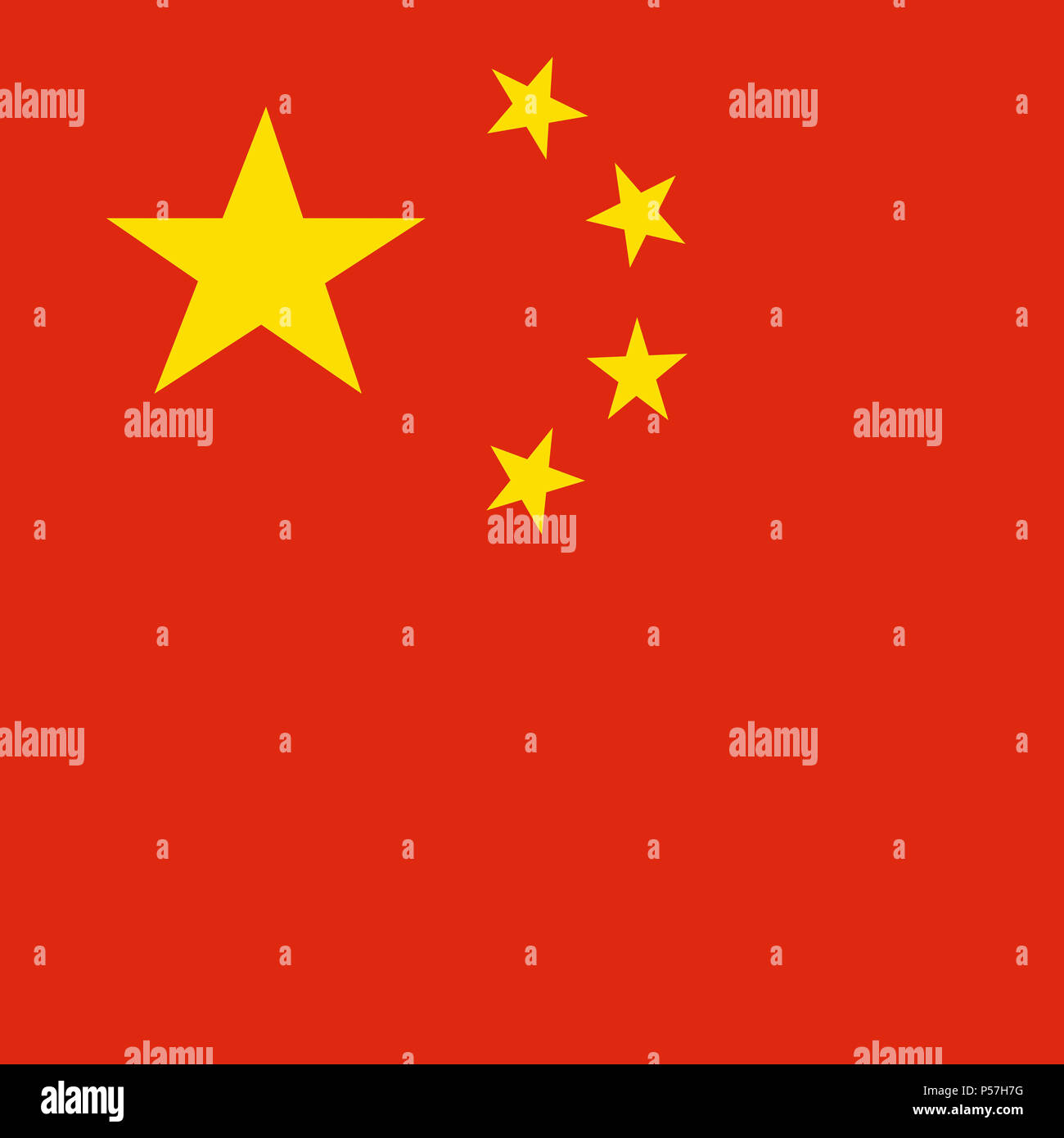 Official national flag of China Stock Photo - Alamy