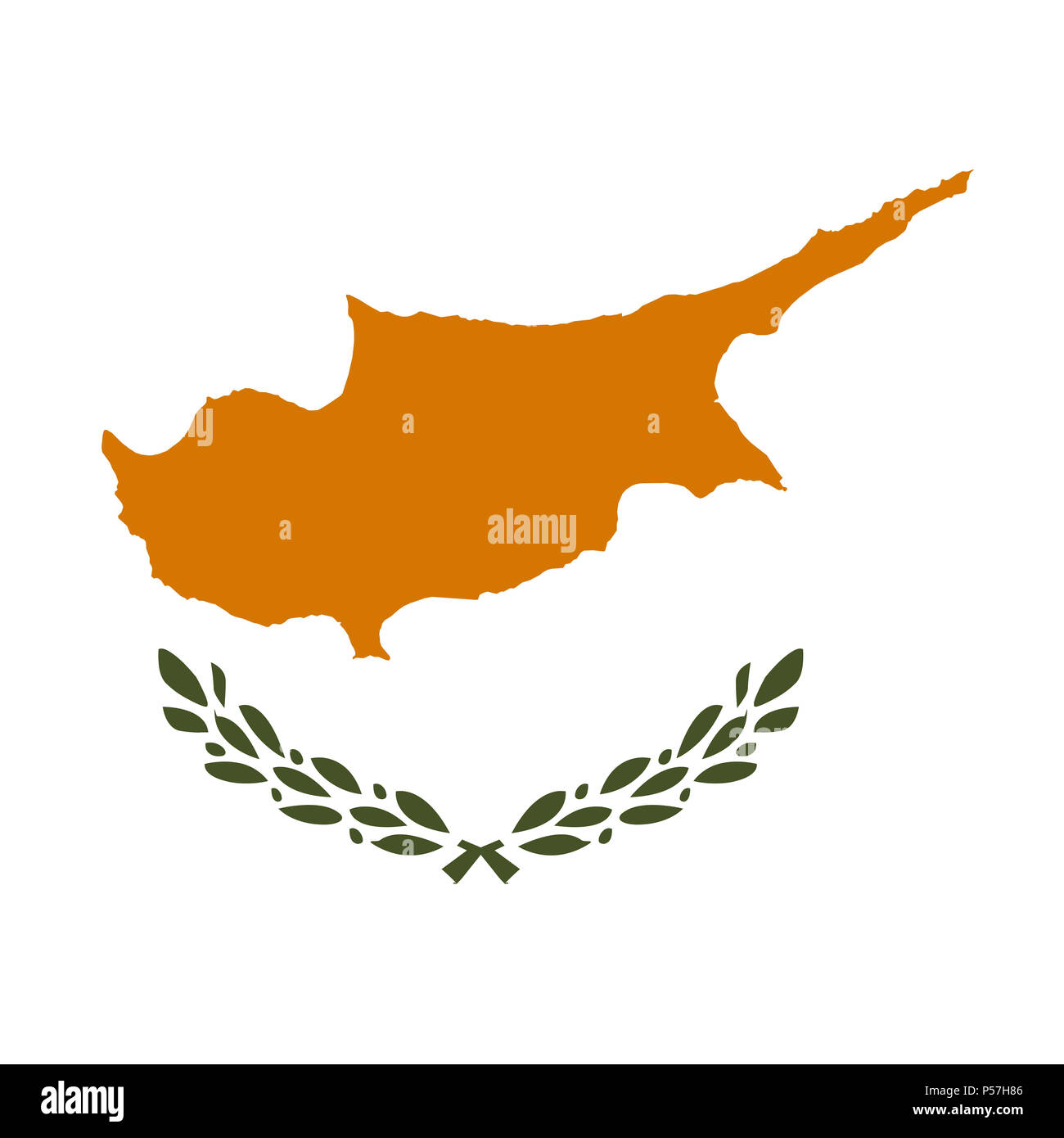 Official national flag of Cyprus Stock Photo - Alamy