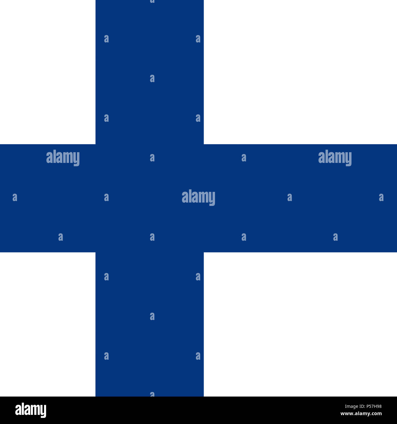 Official national flag of Finland Stock Photo - Alamy