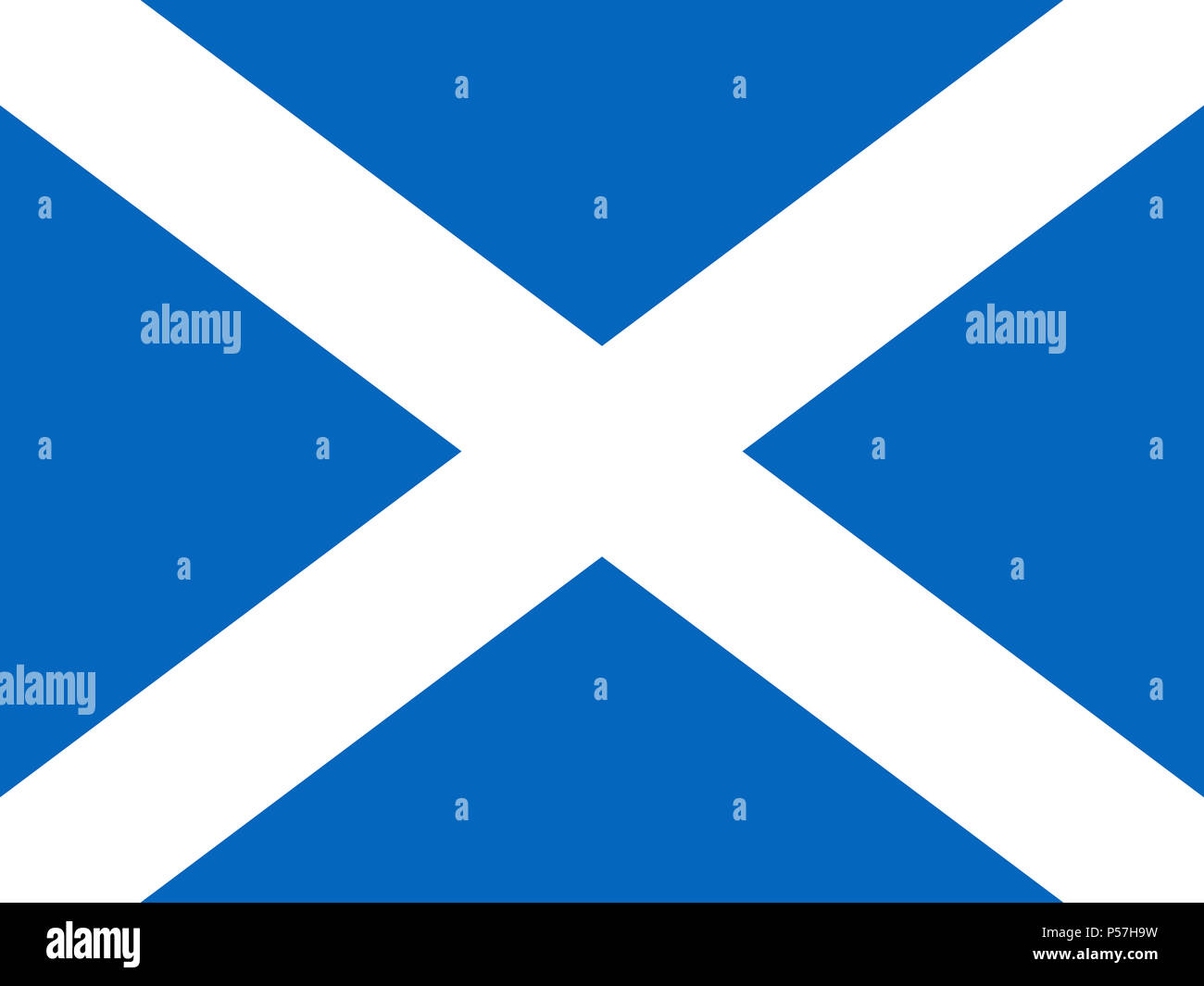 Official national flag of Scotland Stock Photo - Alamy