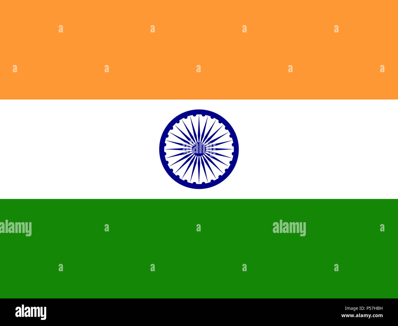 Official national flag of India Stock Photo - Alamy