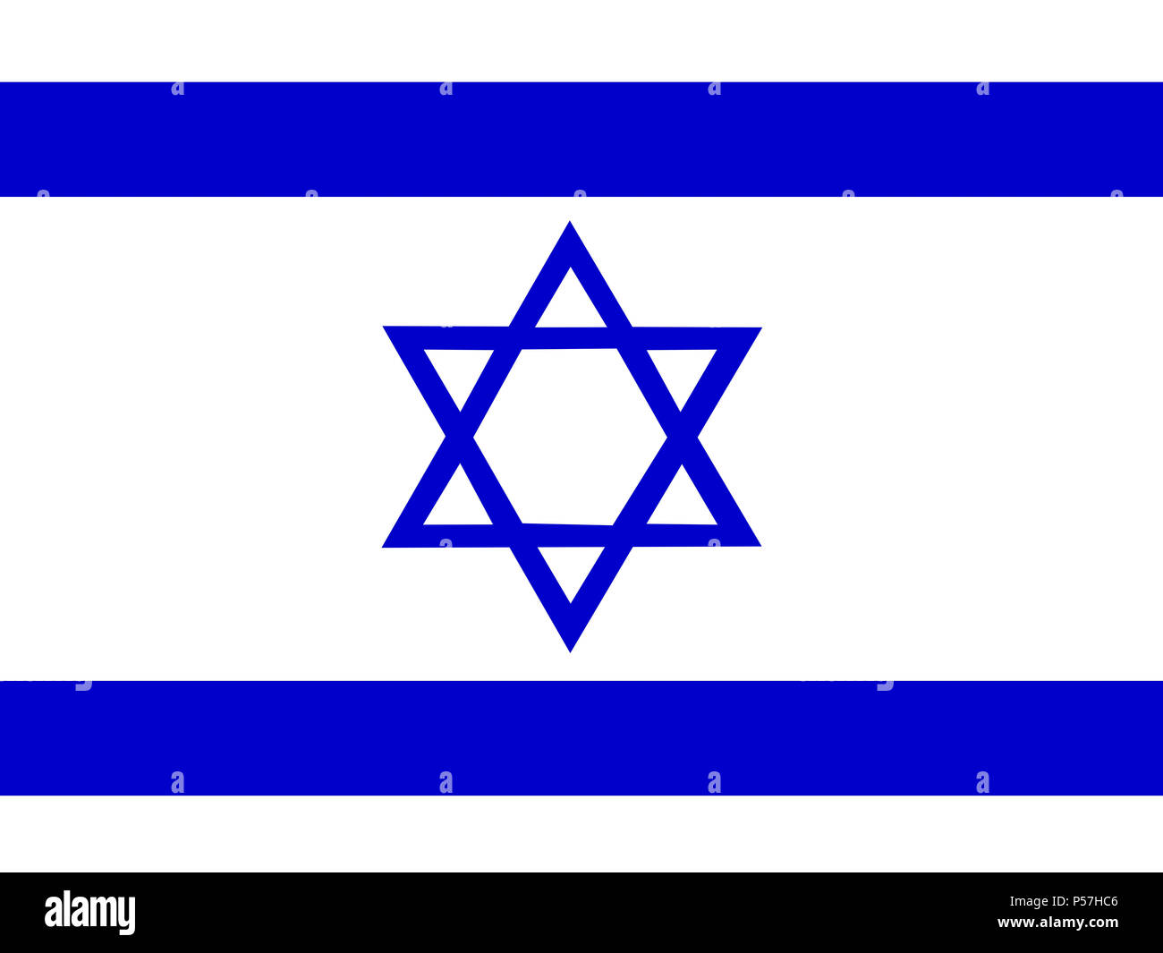 Official national flag of Israel Stock Photo - Alamy