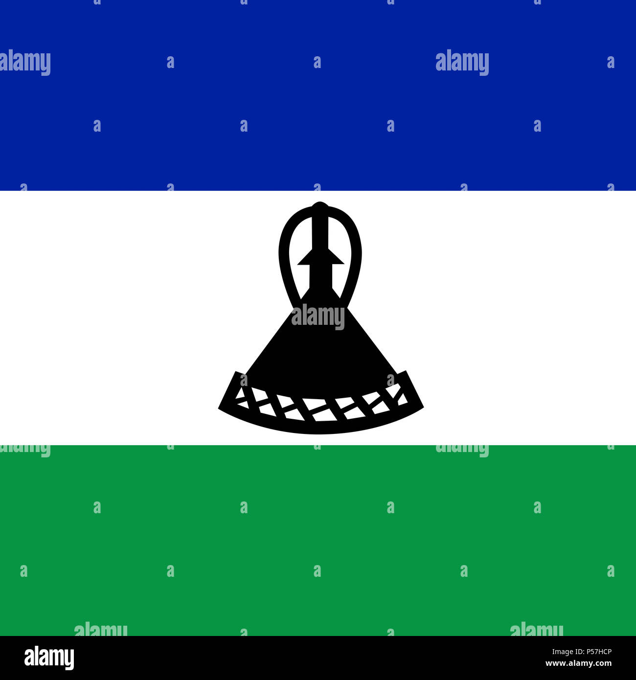 Flag of the kingdom of lesotho hi-res stock photography and images - Alamy
