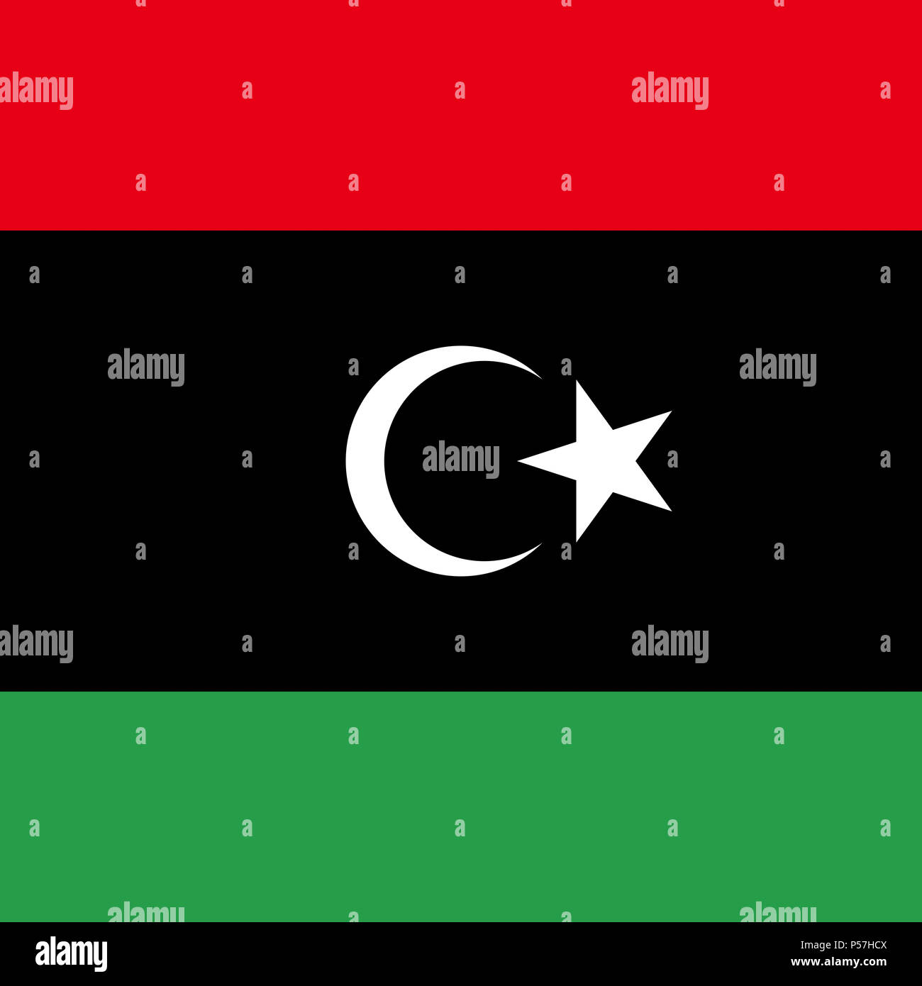 Official flag of libya hi-res stock photography and images - Alamy