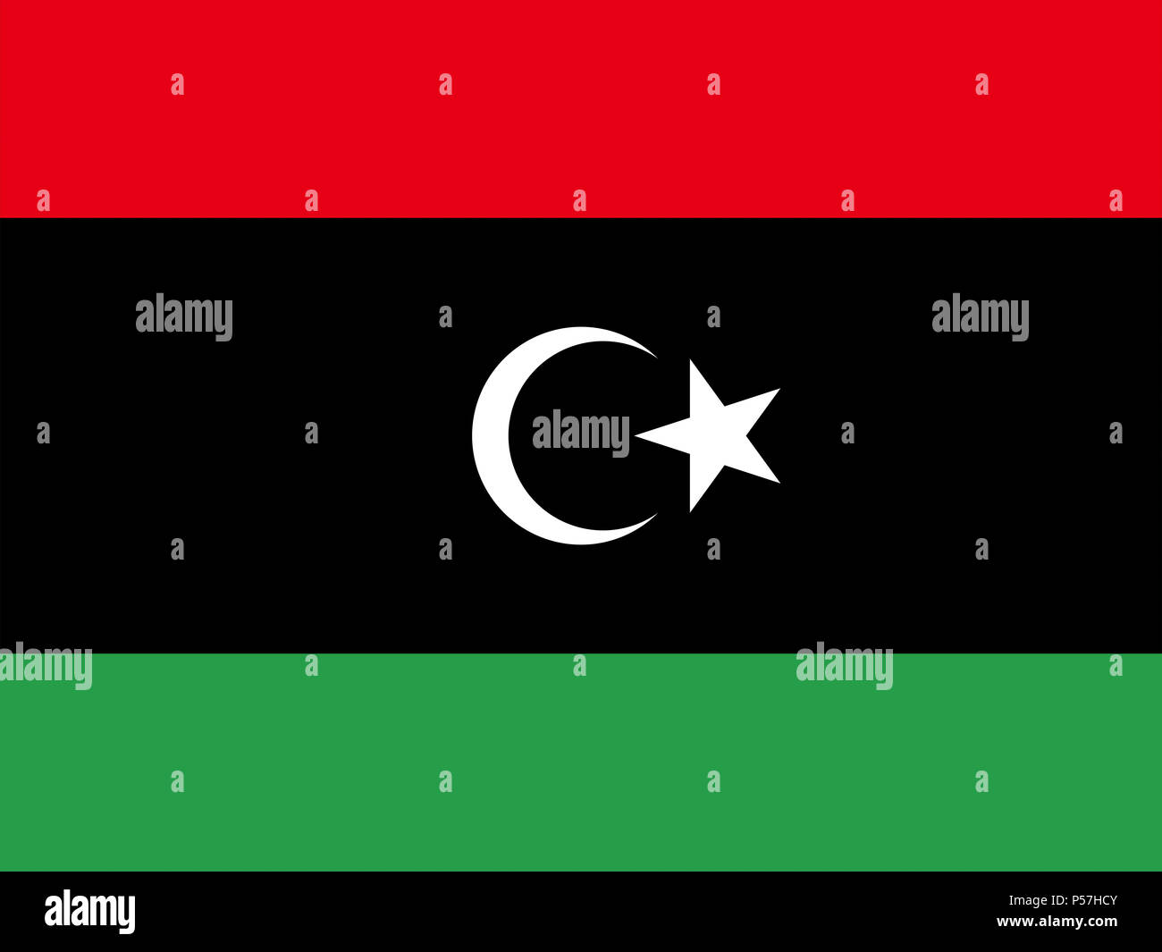 Official flag of libya hi-res stock photography and images - Alamy