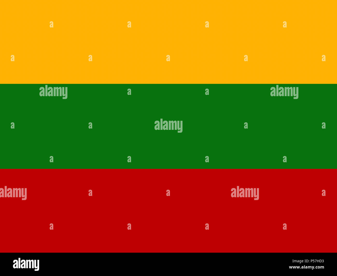 Official national flag of Lithuania Stock Photo - Alamy