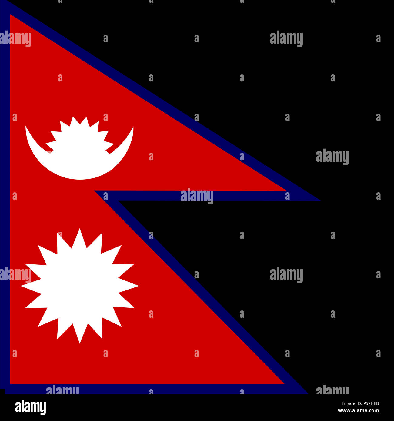 Flag of nepal hi-res stock photography and images - Alamy