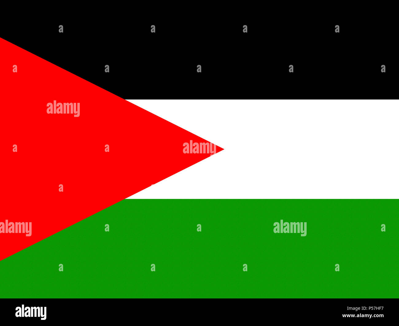 Official national flag State of Palestine Stock Photo - Alamy