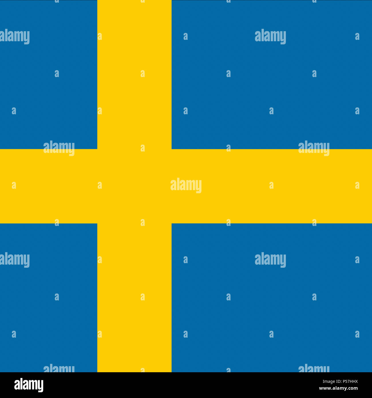 Official national flag of Sweden Stock Photo - Alamy