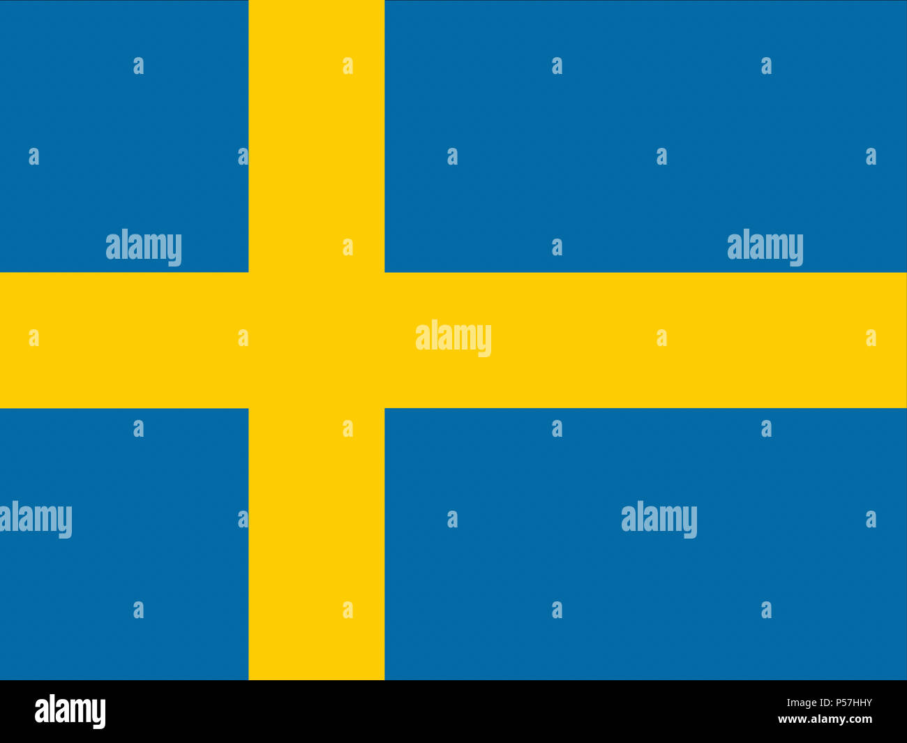 Official national flag of Sweden Stock Photo - Alamy