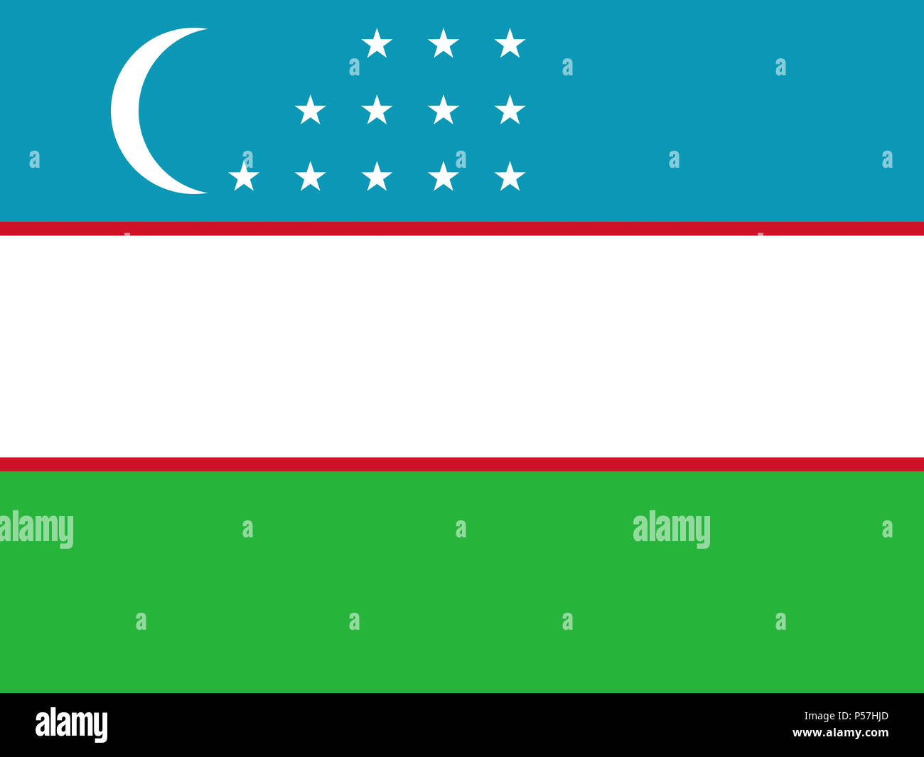 Official flag of uzbekistan hi-res stock photography and images - Alamy