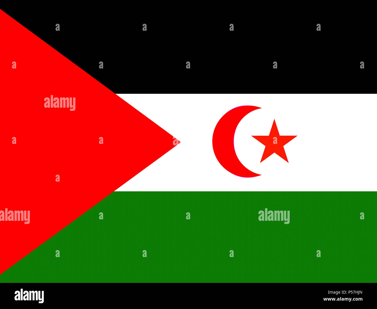 Western sahara flag hi-res stock photography and images - Alamy