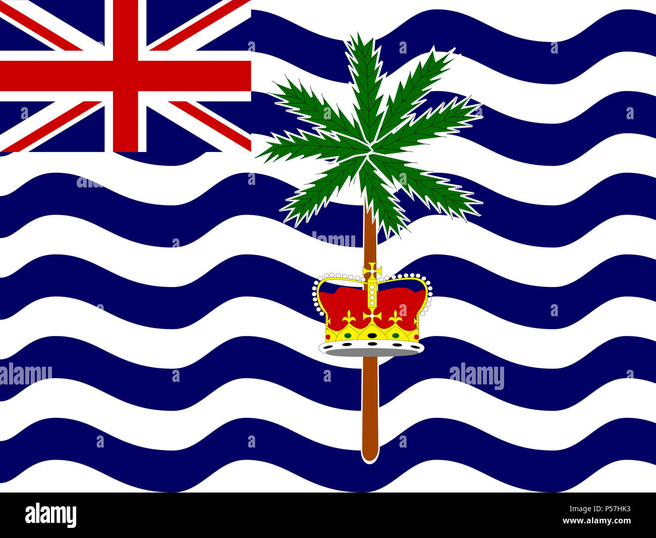 Official national flag of the British Indian Ocean Territory Stock ...