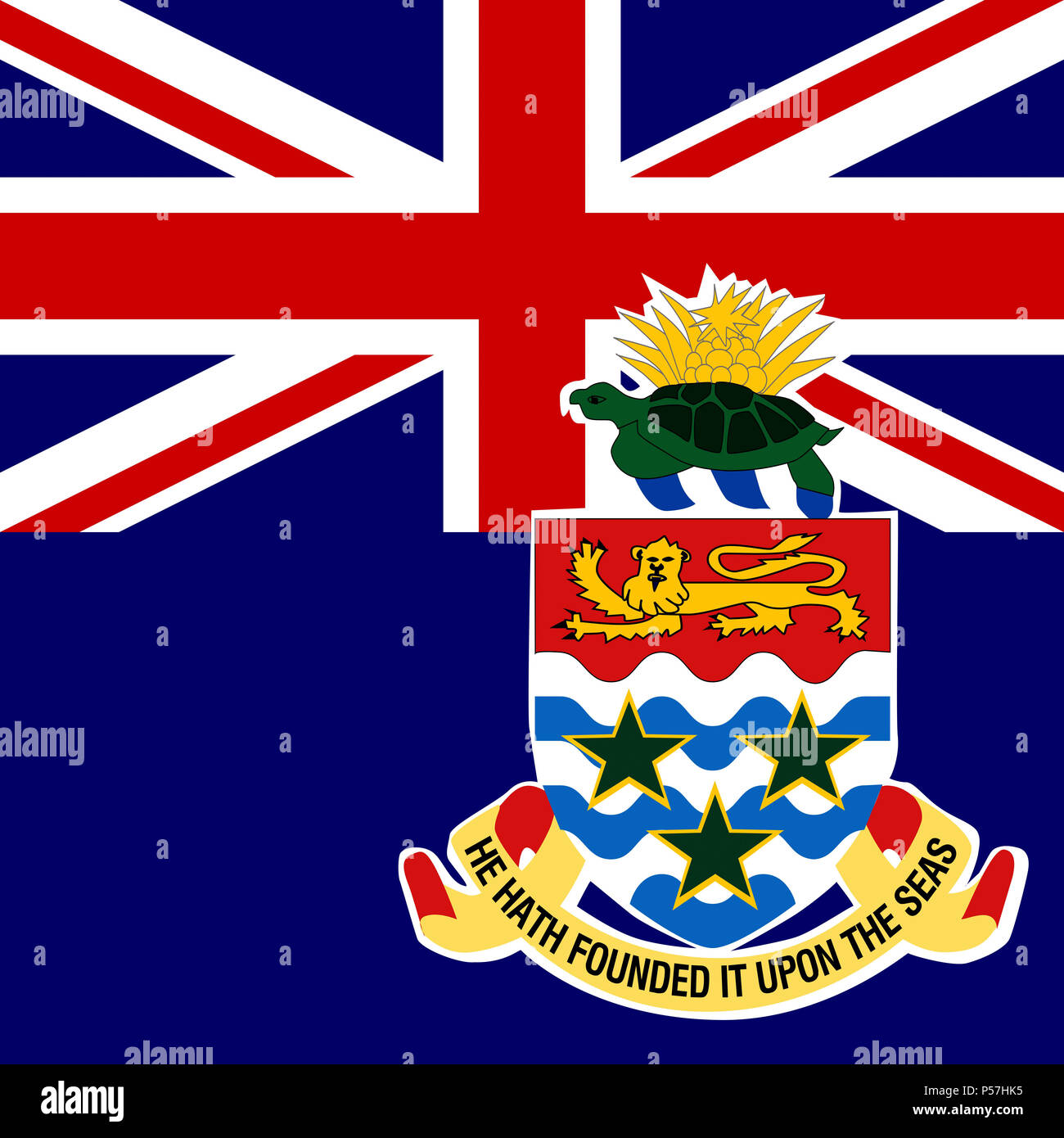 National flag of the cayman islands hi-res stock photography and images ...