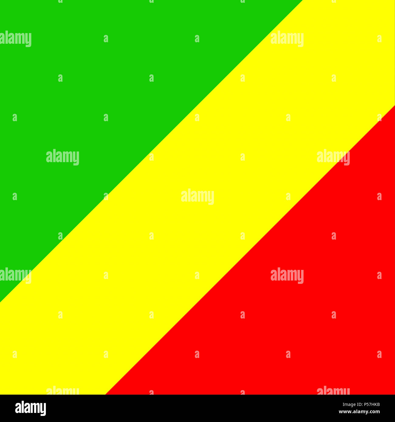 Official national flag of the Republic Congo Stock Photo - Alamy