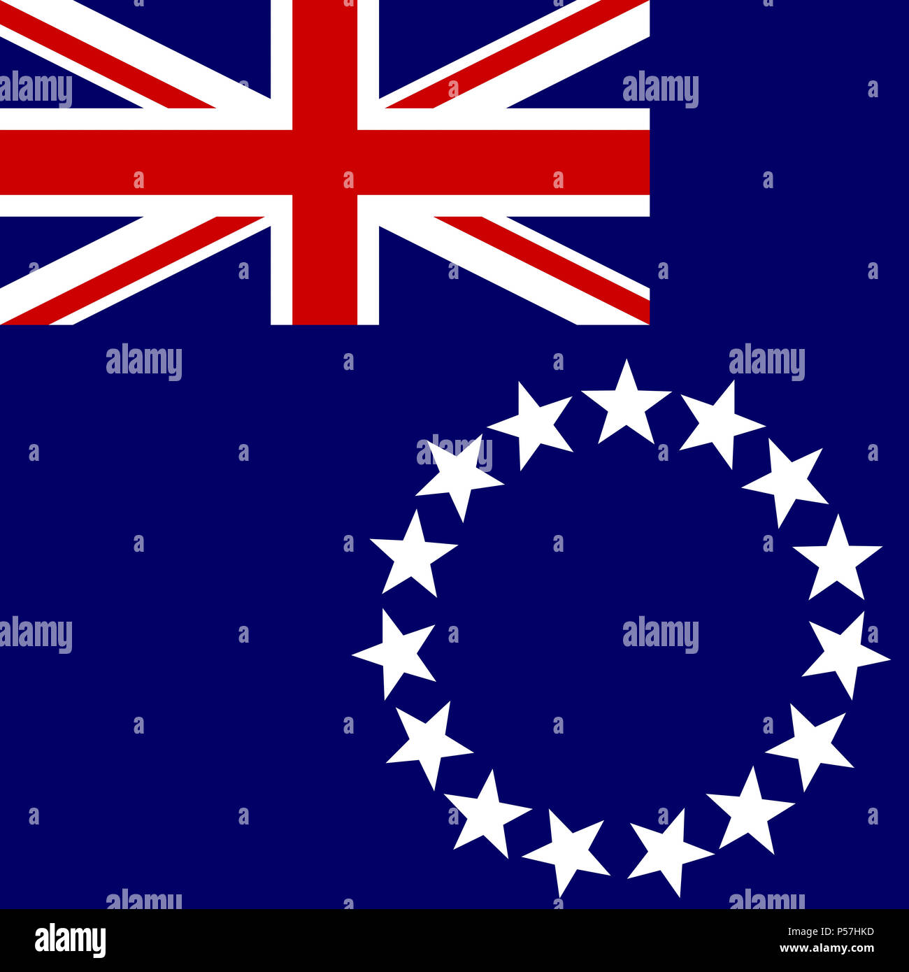 Flag cook islands hi-res stock photography and images - Alamy