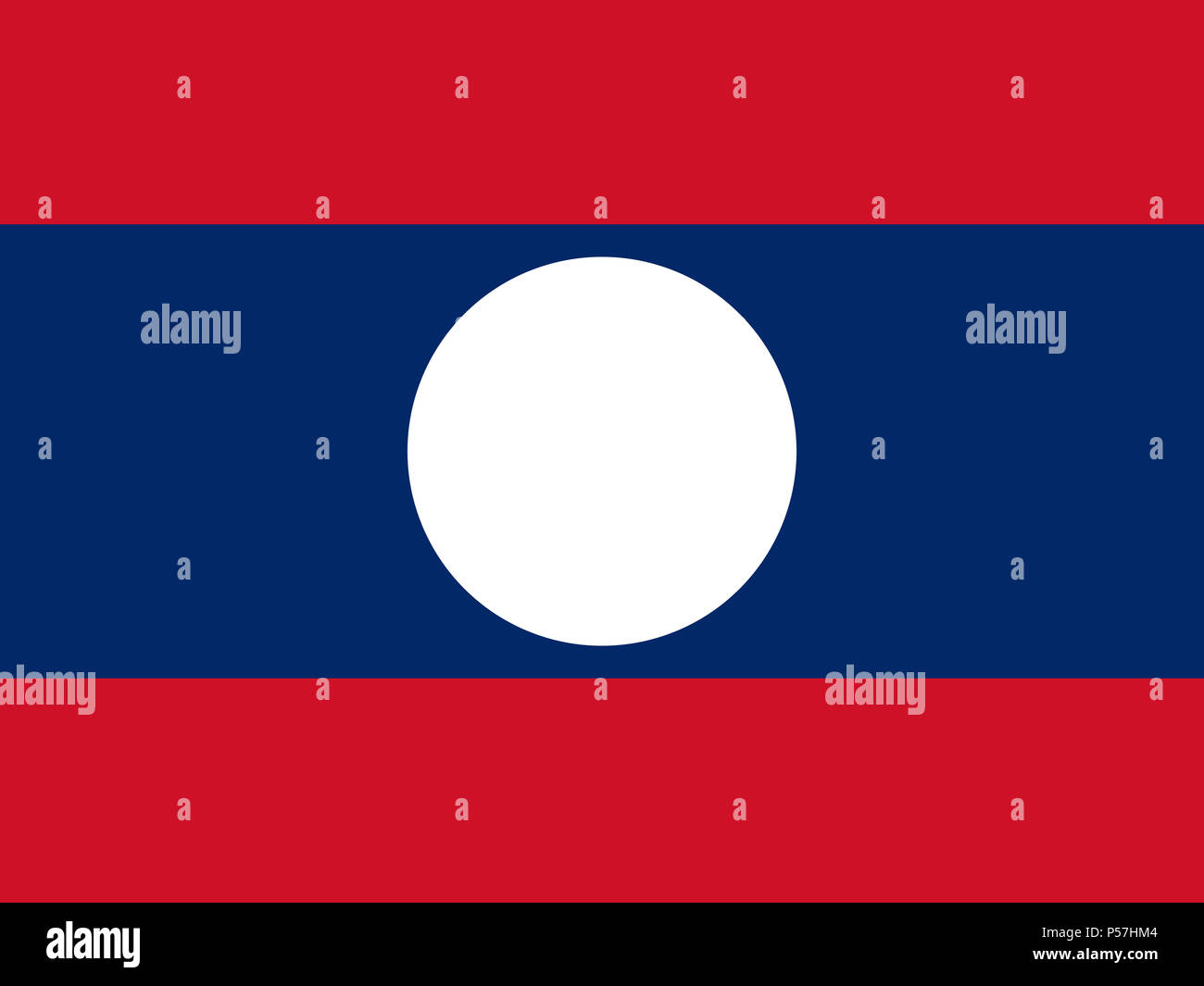 Official national flag of the Lao People's Democratic Republic, Laos ...