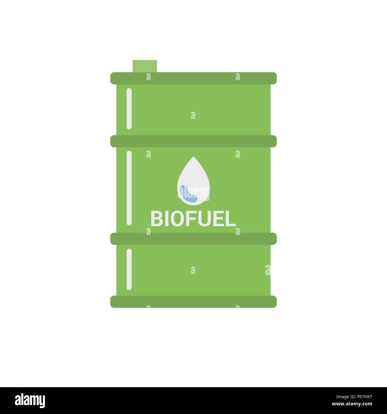 Biofuel Barrel Vector Icon - Biomass Ethanol. Alternative Environmental ...