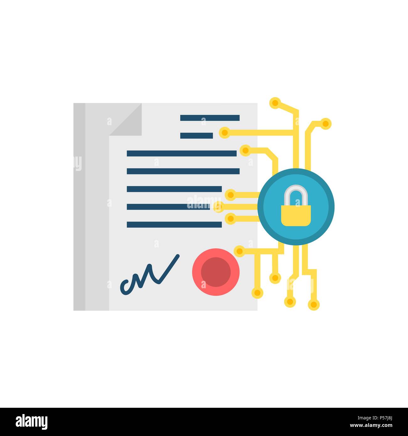 Smart contracts vector vectors hi-res stock photography and images - Alamy