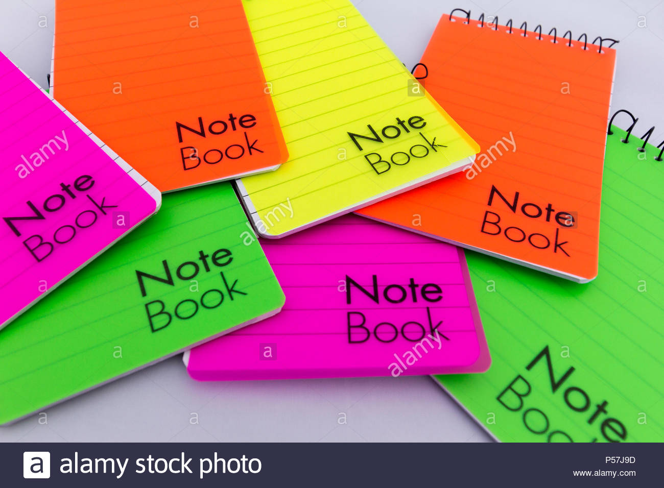 Spiral Notebooks Stock Photos & Spiral Notebooks Stock Images - Alamy