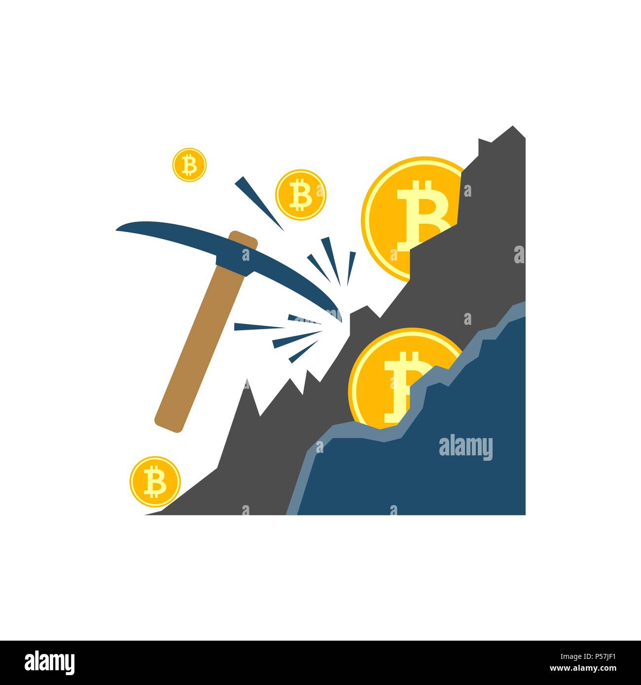 Mining Vector Icon Stock Vector Image & Art - Alamy