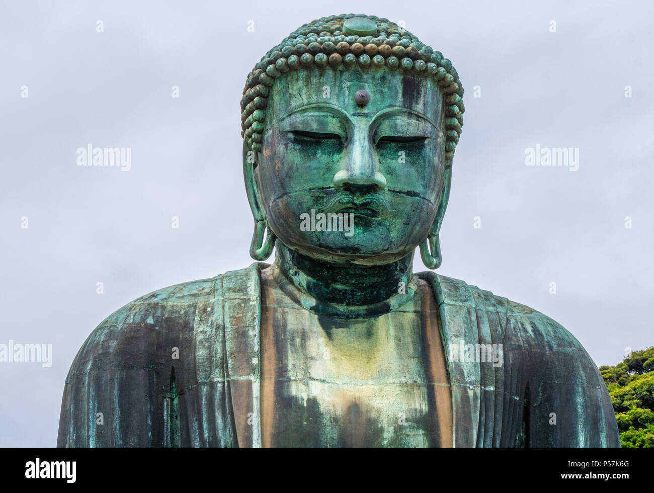 World famous Daibutsu Buddha - the Great Buddha Statue in Kamakura ...