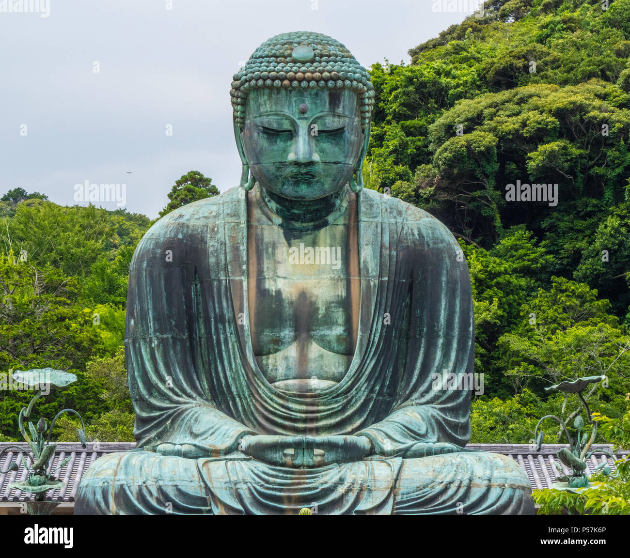 World famous Daibutsu Buddha - the Great Buddha Statue in Kamakura ...