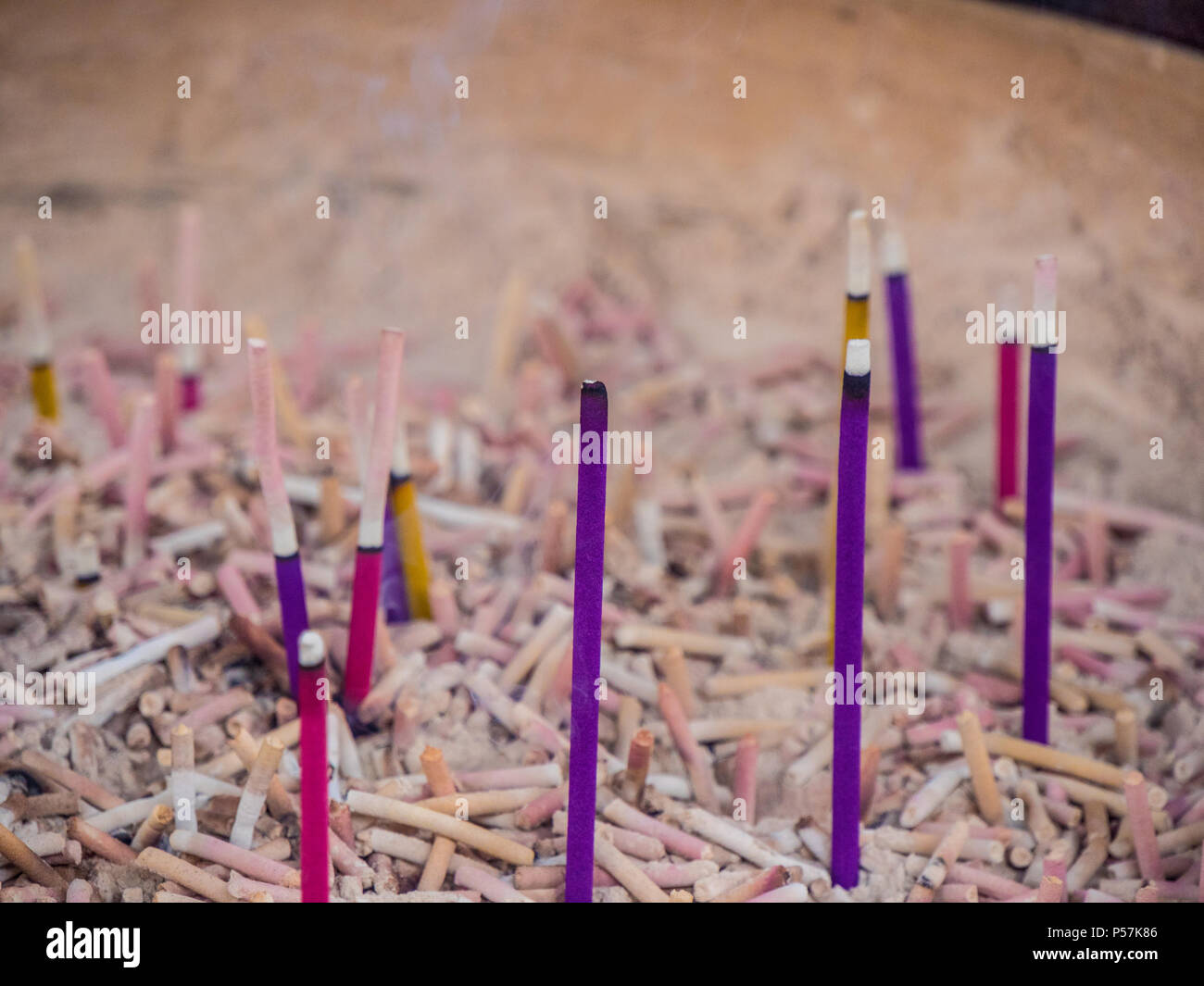 Religious incense sticks at a Japanese Temple Stock Photo - Alamy