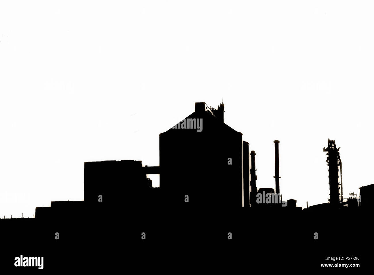 Factory Silhouette Vector Free