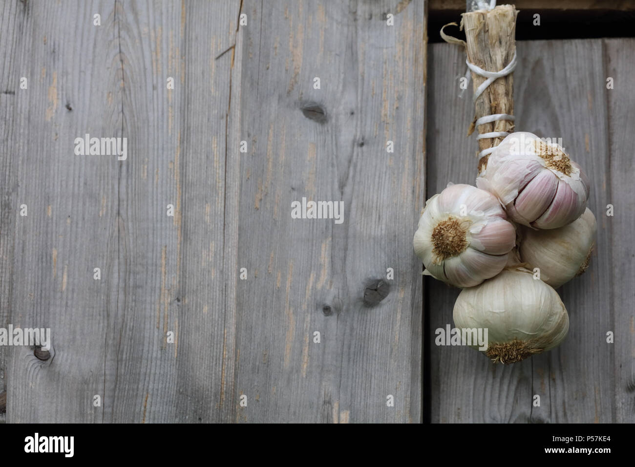 String of garlic bulbs hi-res stock photography and images - Alamy
