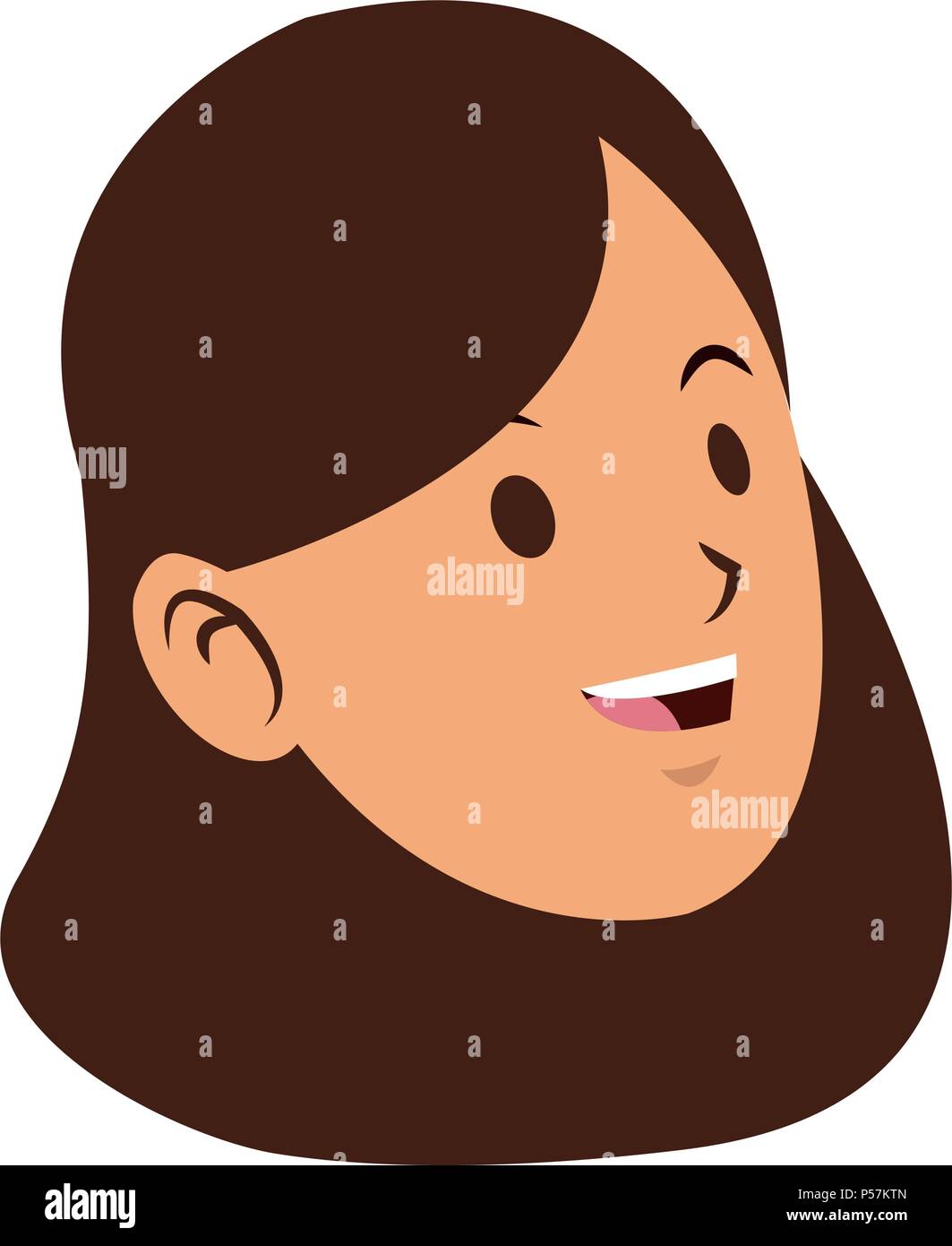 Young woman face cartoon Stock Vector Image & Art - Alamy