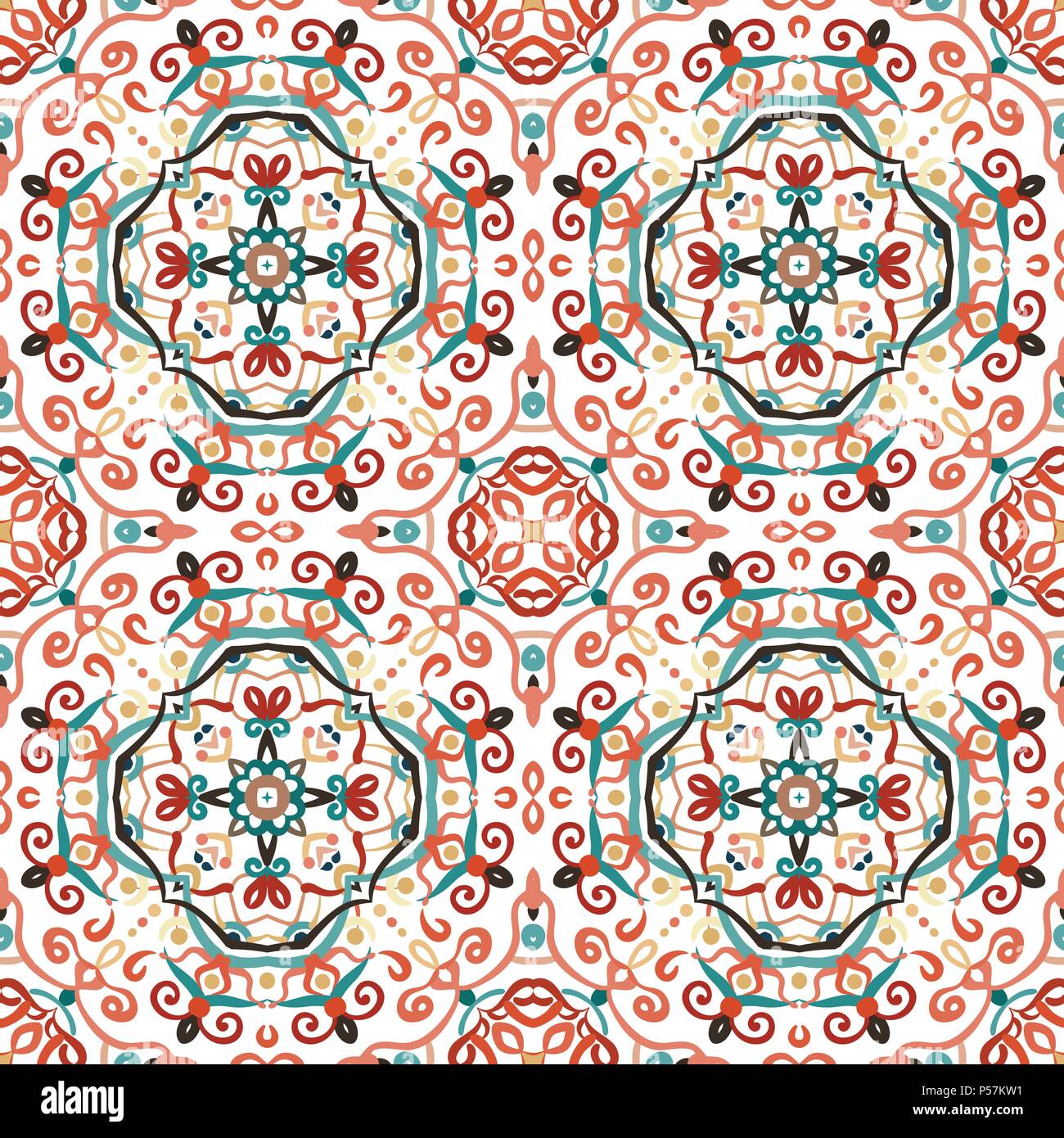 Ancient arabic tile Stock Vector Images - Alamy