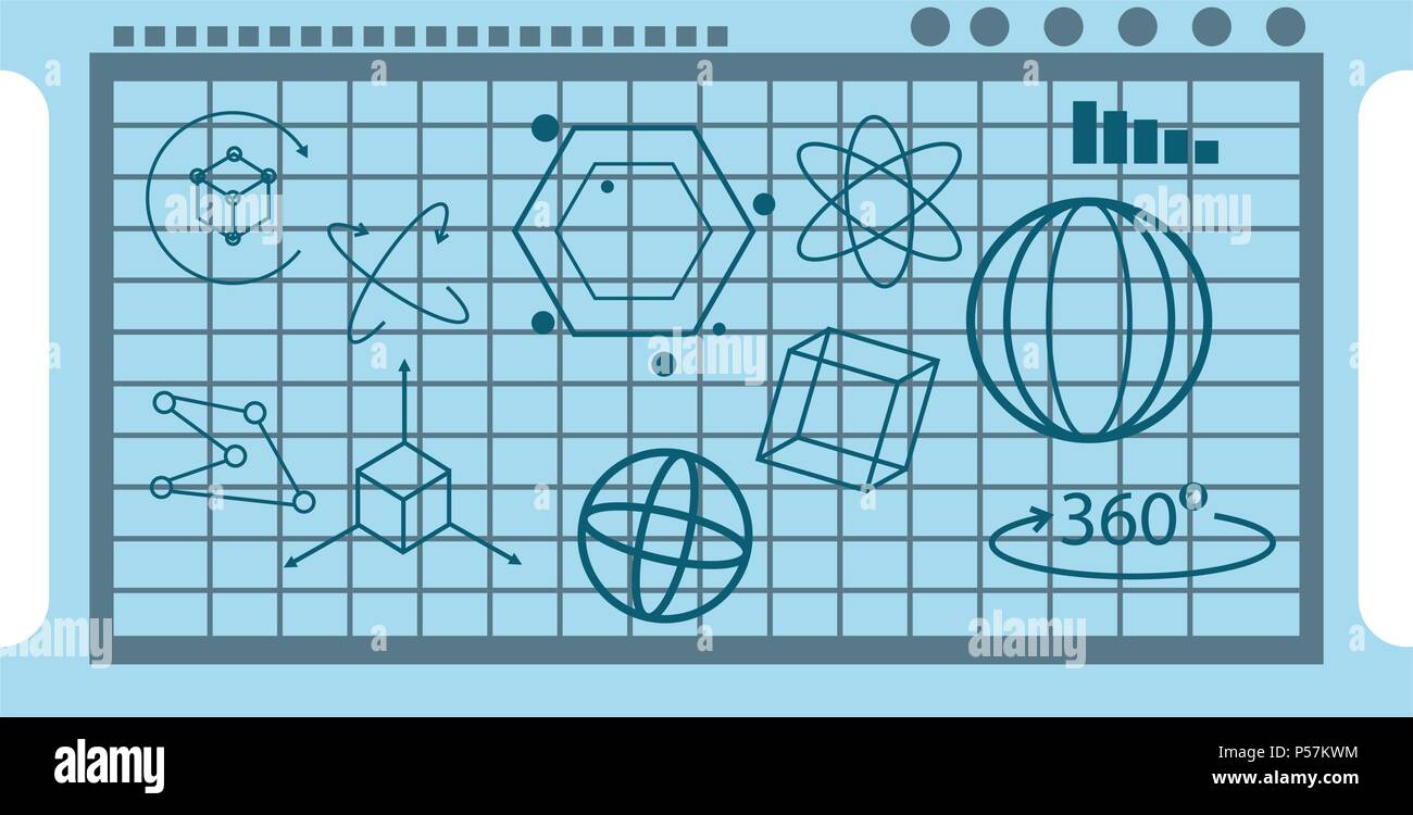 Geometrics and statistics on sheet Stock Vector Image & Art - Alamy