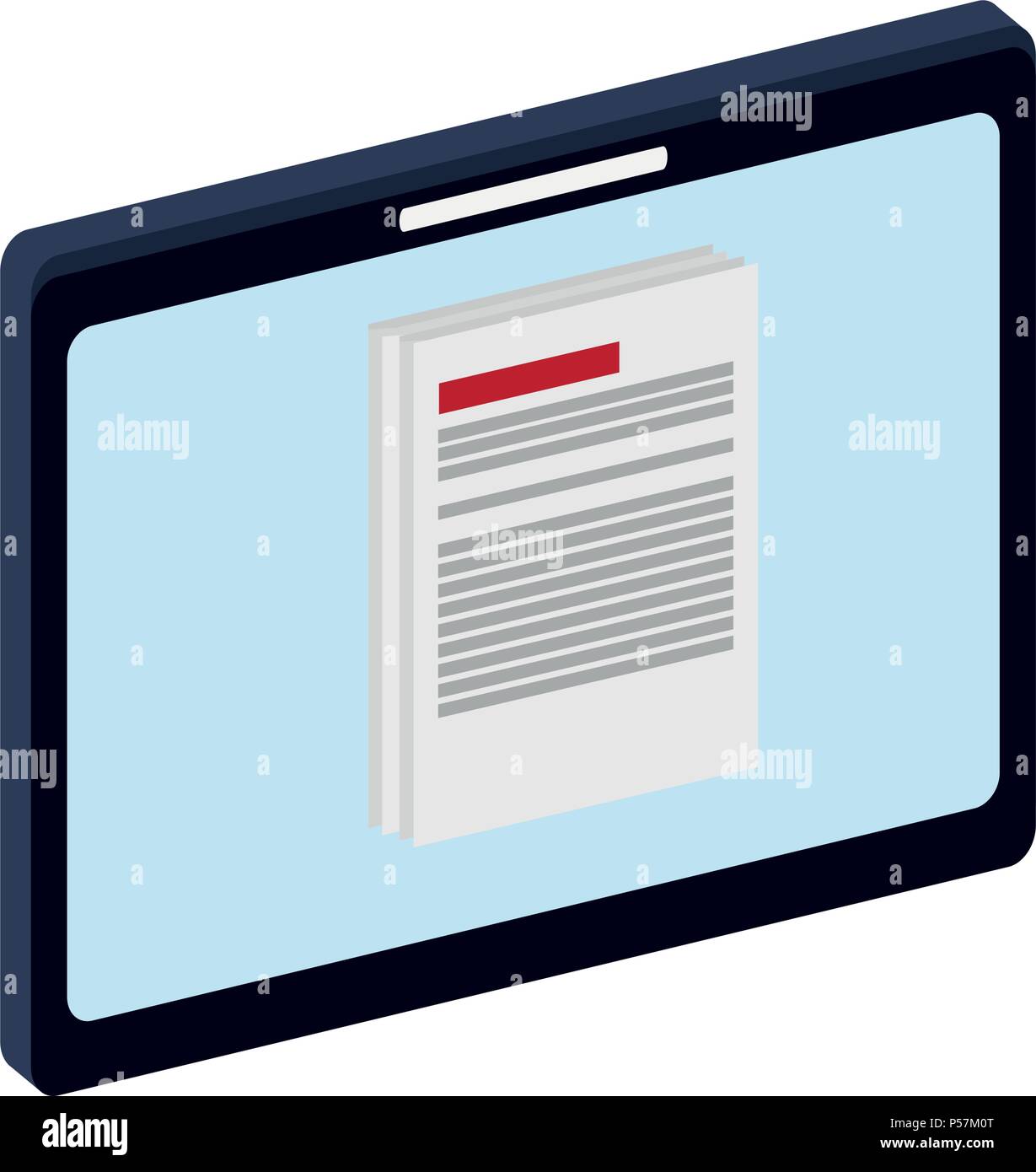 Information in tablet Stock Vector Image & Art - Alamy