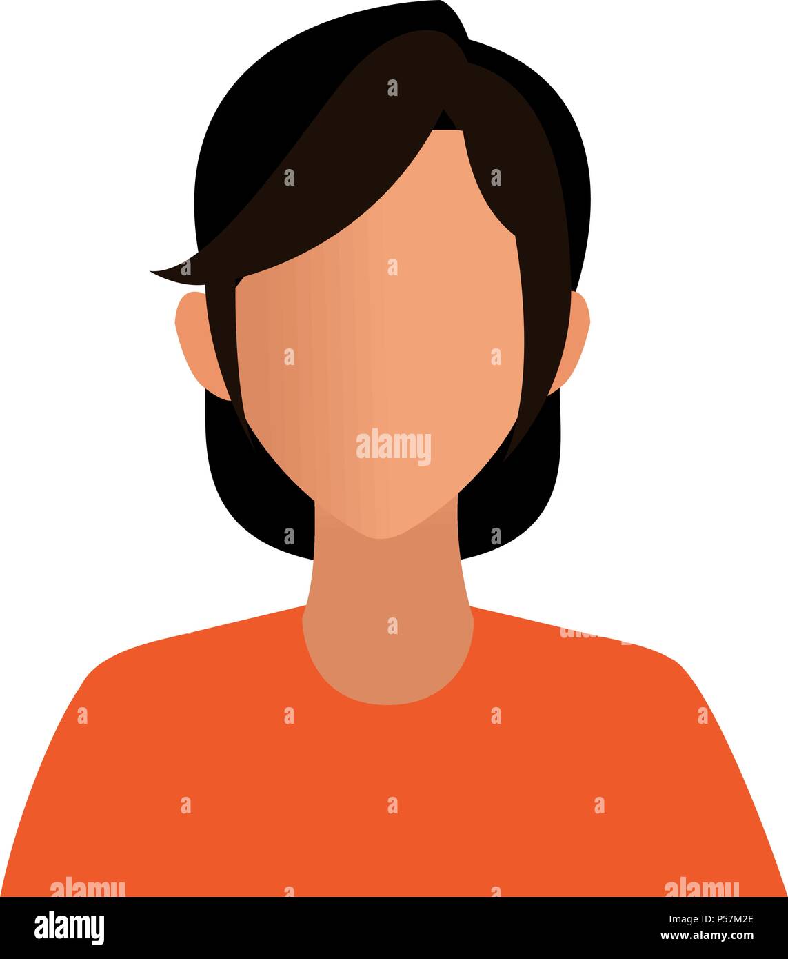 Woman faceless profile Stock Vector Image & Art - Alamy