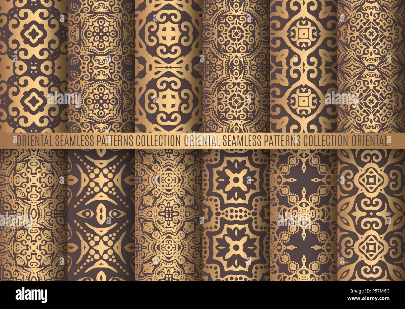 Seamless ethnic arabesque Stock Vector Images - Alamy