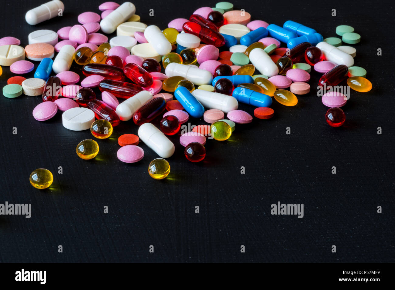 Different medication capsules tablets hi-res stock photography and ...