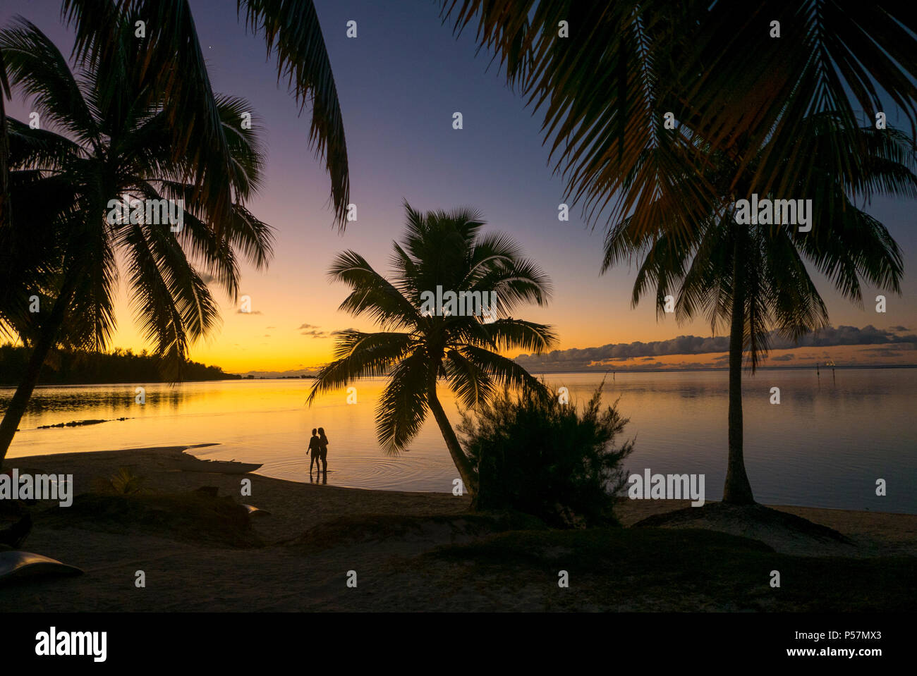 Sunset at moorea hi-res stock photography and images - Alamy