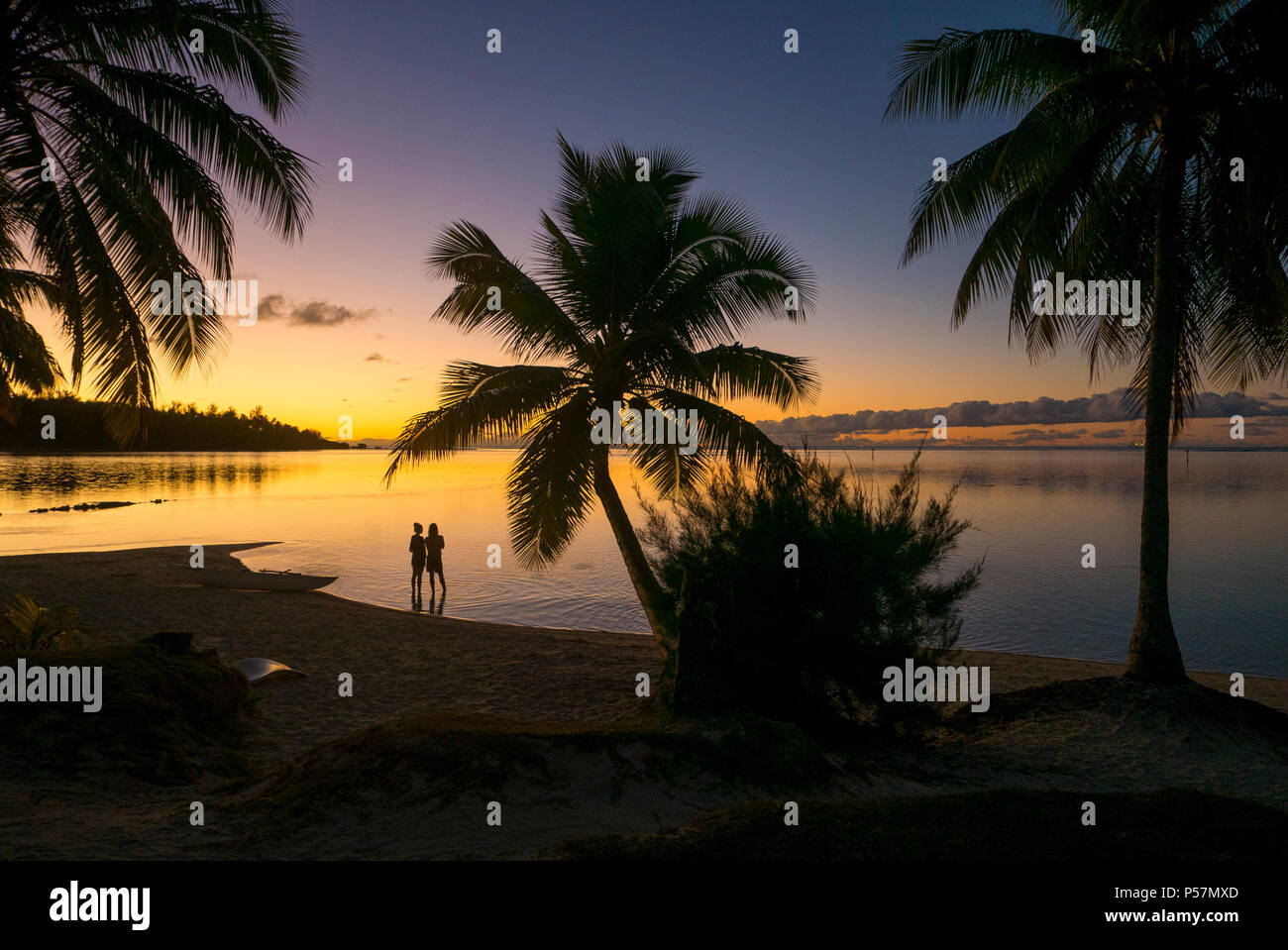 Sunset at moorea hi-res stock photography and images - Alamy