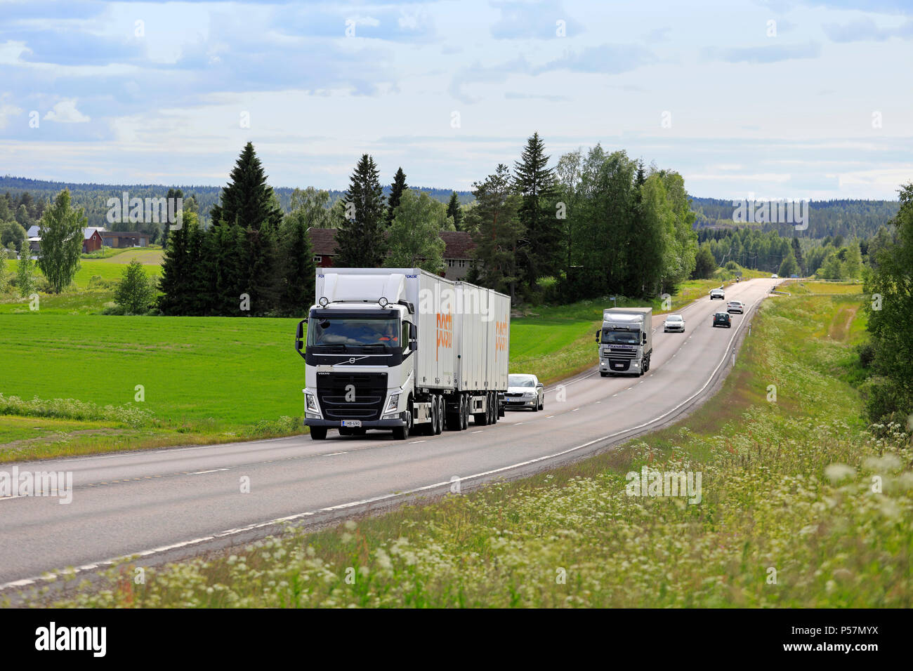 Truck highway road transportation transport traffic trucks sky vehicle ...