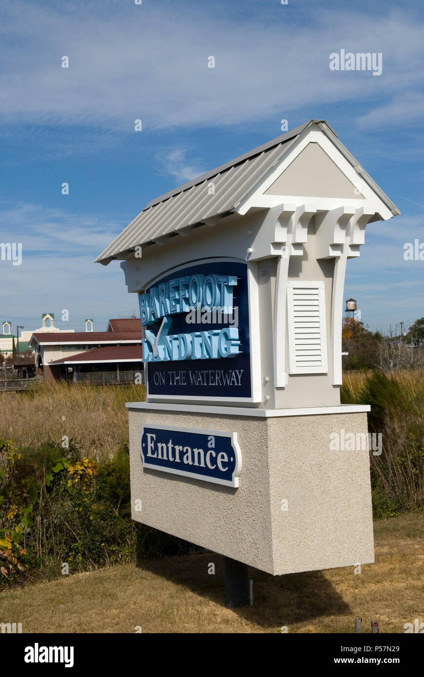 Barefoot Landing Entrance Sign North Myrtle Beach SC USA Stock Photo ...