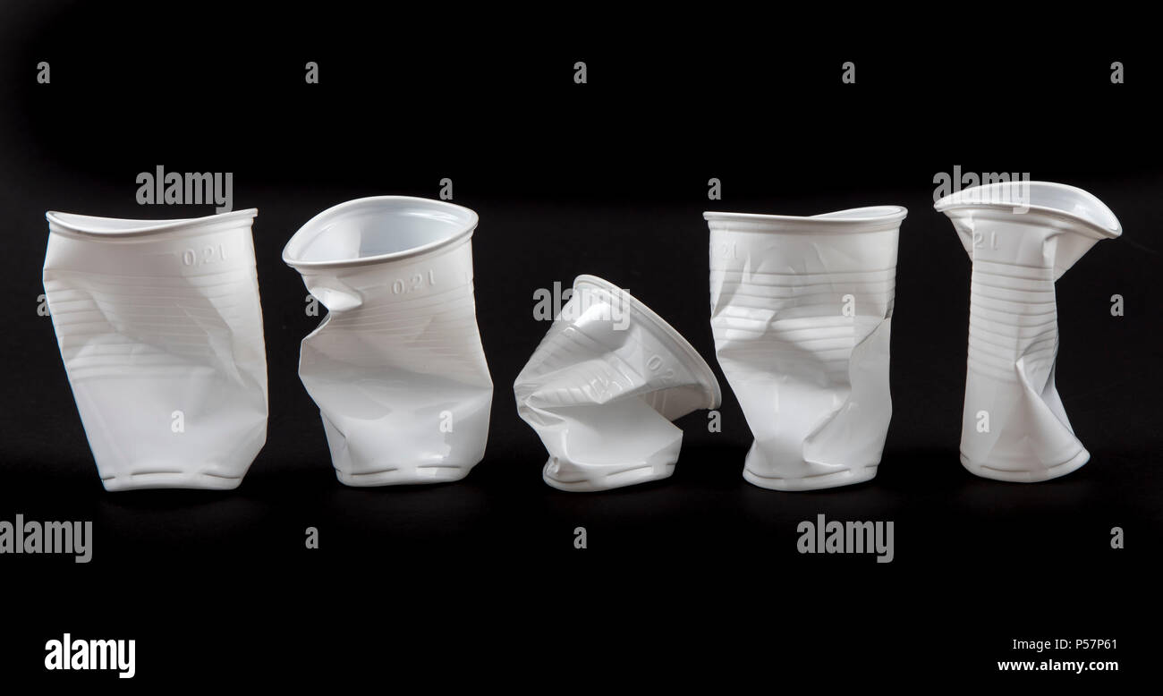 Plastic cup, in white, 0.2 liter, drinking cup, disposable cup, plastic ...