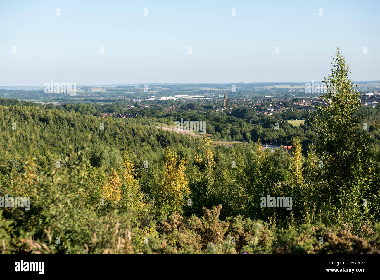 View of the Gedling Valley from Gedling Country Park, Nottinghamshire ...