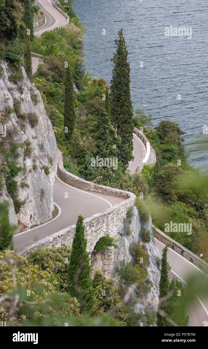 View to tremosine sul garda hi-res stock photography and images - Alamy