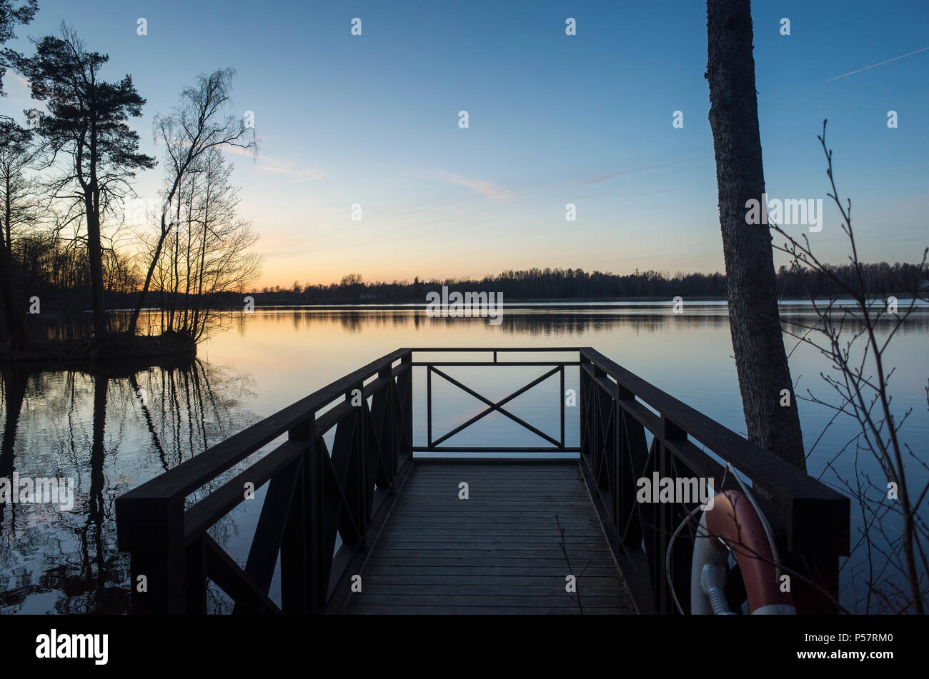 Beautiful nature and landscape photo of Sweden Scandinavia. Nice sunset ...