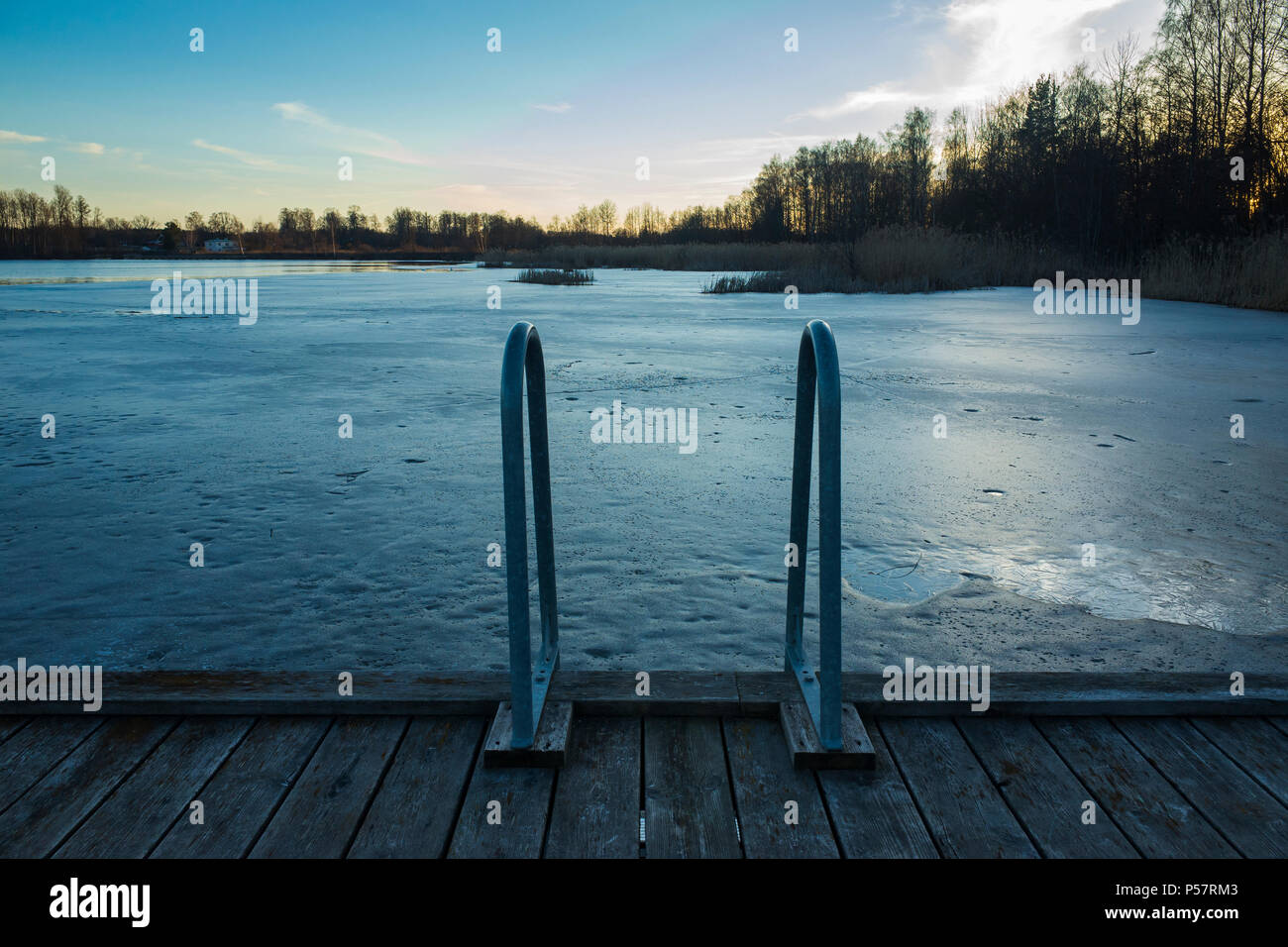 Beautiful nature and landscape photo of spring evening in Sweden ...
